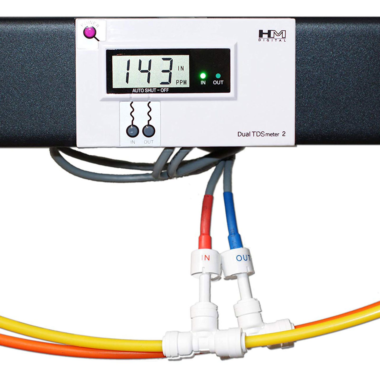 In Line TDS Meter HM Digital Best DM-2 Dual TDS Monitor